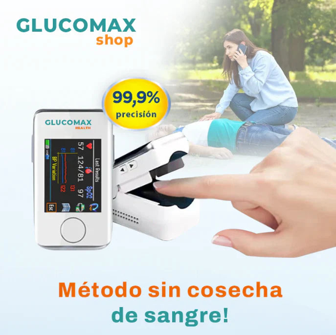 Medidor Láser No Invasivo GlucoMax + Regalos Exclusivos [PRECISIÓN DEL ...